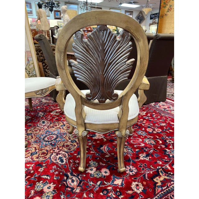 Set of 6 Transitional Continental Dining Chairs | Chairish