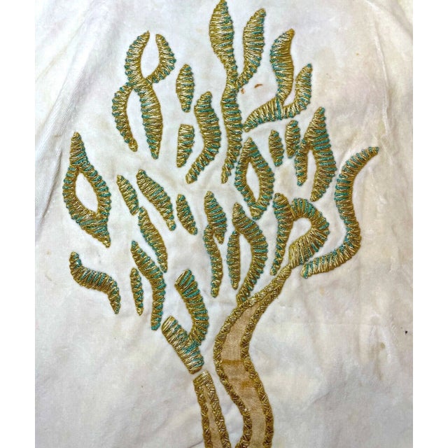 Rare Antique Hand Embroidered Judaica Jewish Tree Life Torah Mantel ...