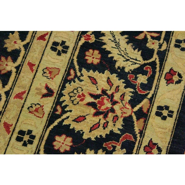 Shabby Chic Kafkaz Dark. Blue/Beige Wool Rug -10'1 X 13'11 | Chairish