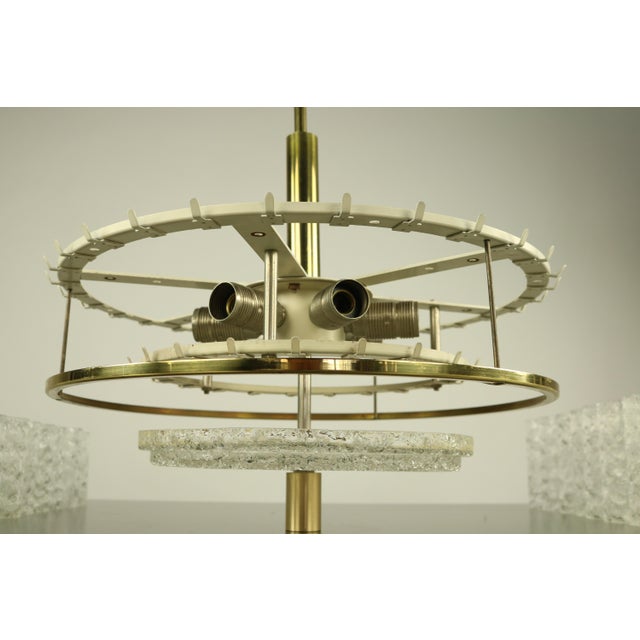 Vintage Pyramid Shaped Tubular Glass Ceiling Lamp from Doria Leuchten ...
