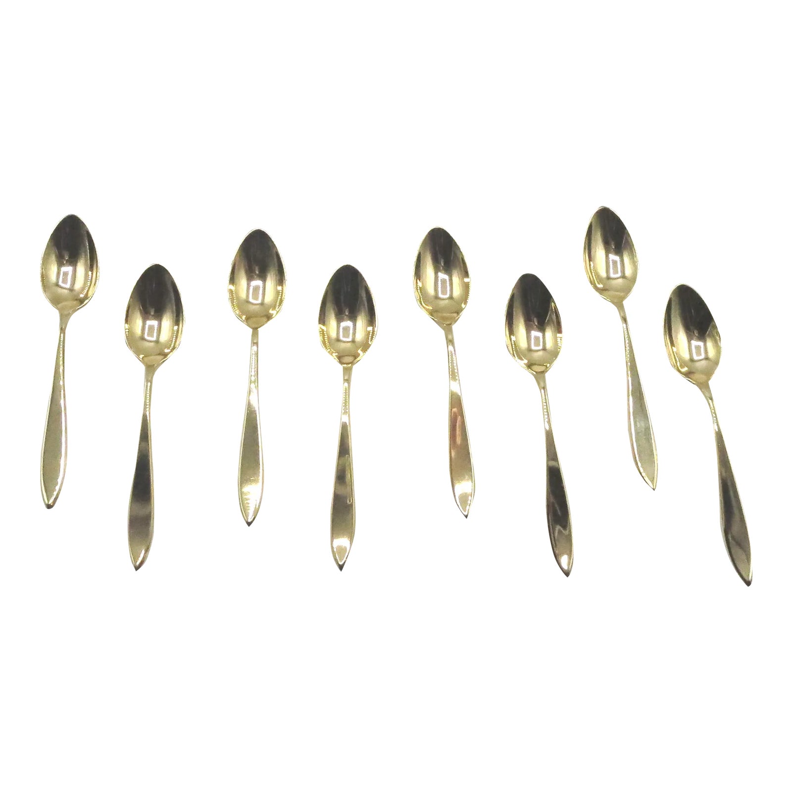 Vintage 1940's Dirilyte Regal Flatware Teaspoons- Set of 8 | Chairish