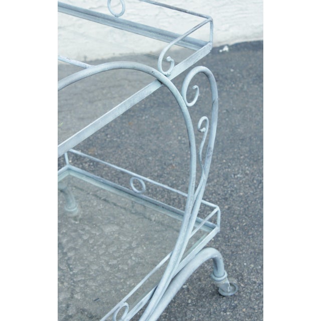 Salterini Vintage Wrought Iron 'Mt. Vernon' Garden Tea Cart | Chairish