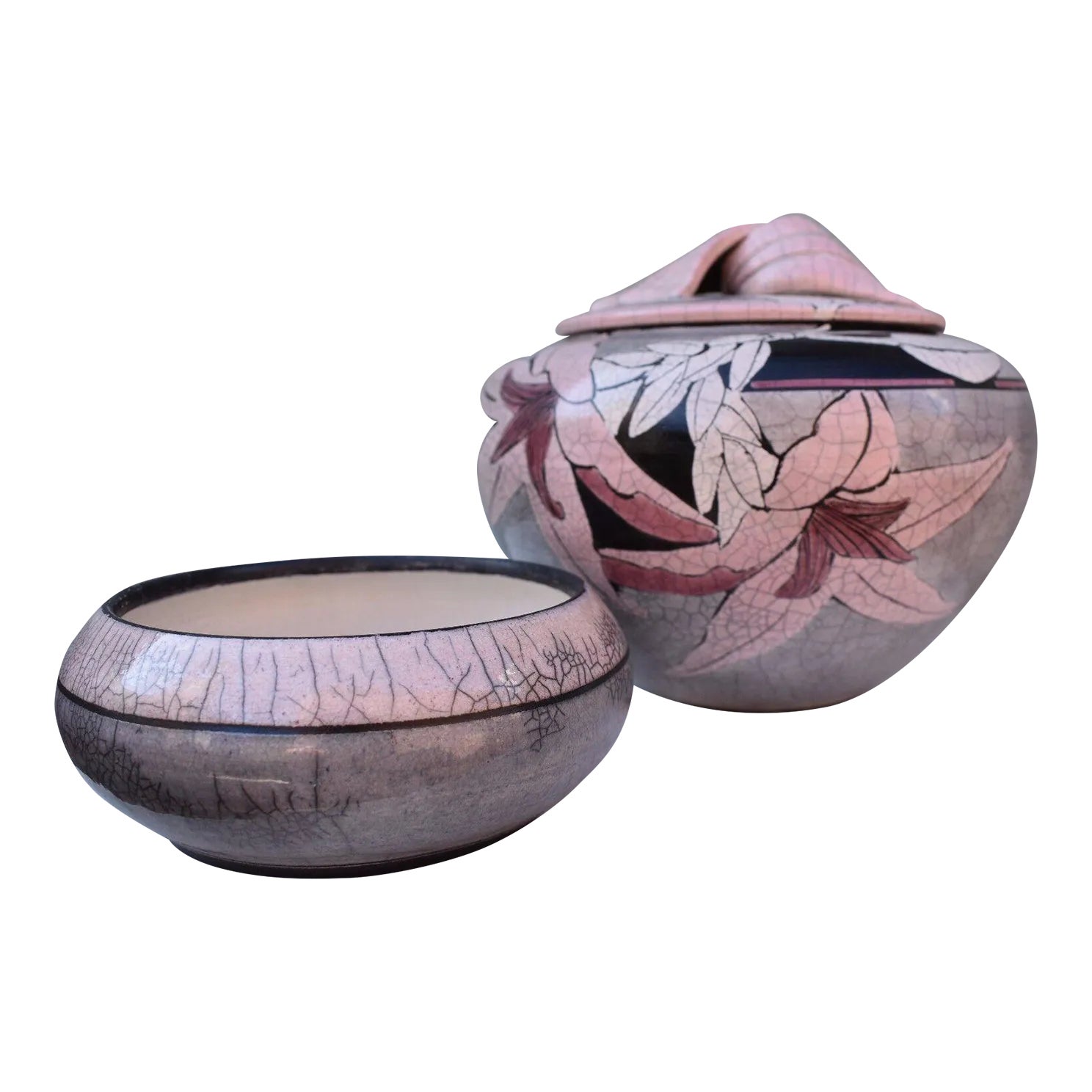 Vintage Mindy Brunn South Western Pottery - Set of 2 | Chairish