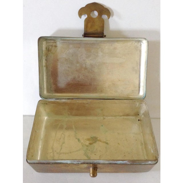 Rustic Brass & Copper Box | Chairish