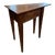Custom Black Walnut Wing Side Table With Drawer | Chairish