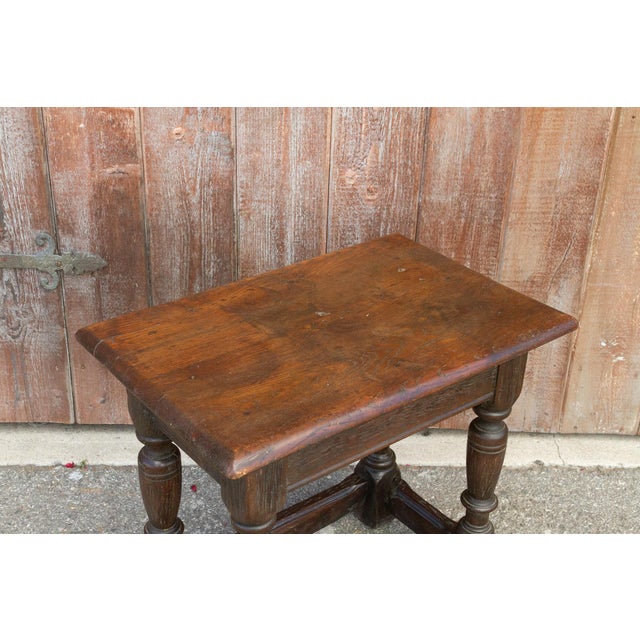 Primitive 19th Century Oak Joint Table | Chairish