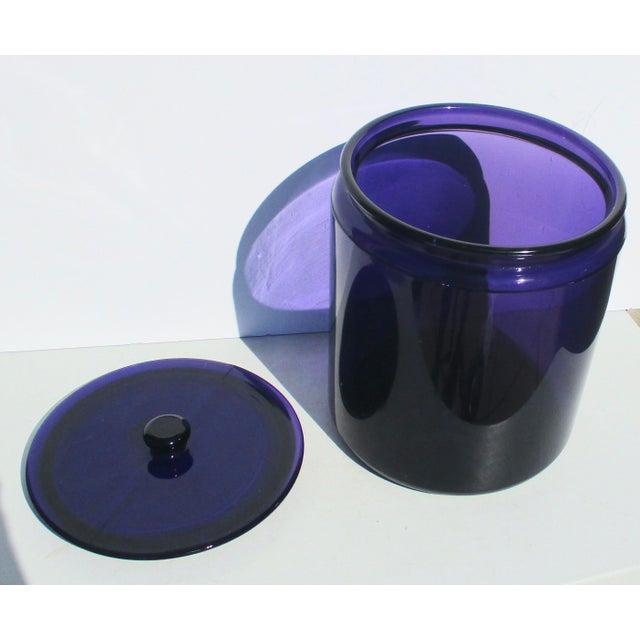Big Purple Glass Utility Kitchen Jar 12.5"tall. | Chairish