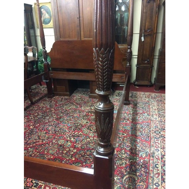 Queen Size Poster Bed, Four Poster Bed, Traditional Rice Carved Poster ...