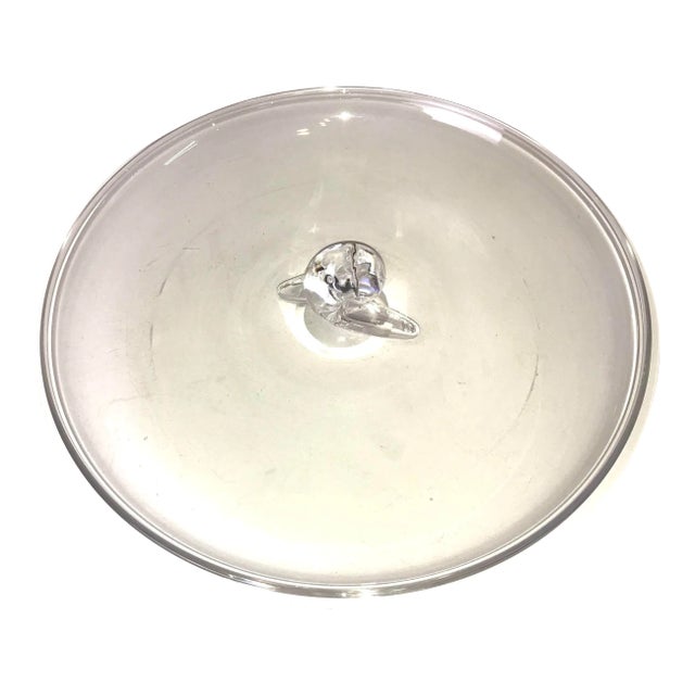 Stuben Modern Art Glass Dish Horderve/Pastry Platter | Chairish