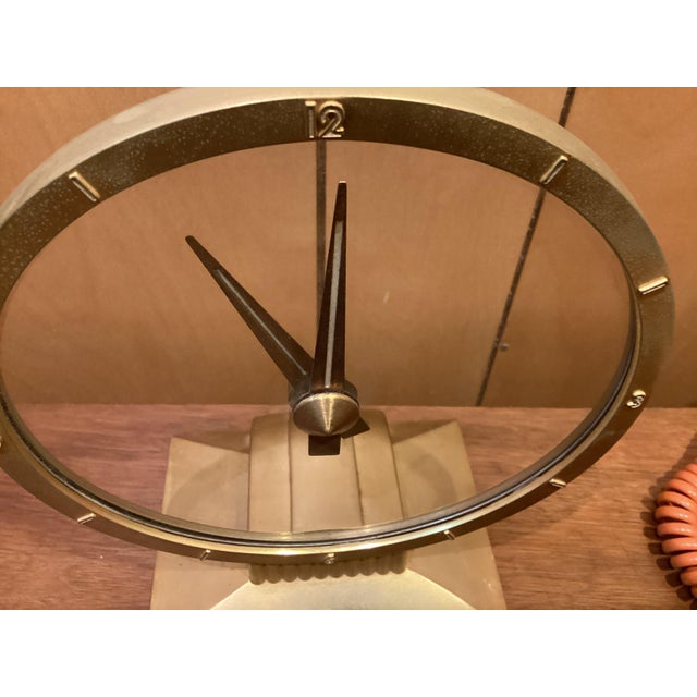 Vintage Mid Century Golden Hour Clock by Jefferson | Chairish