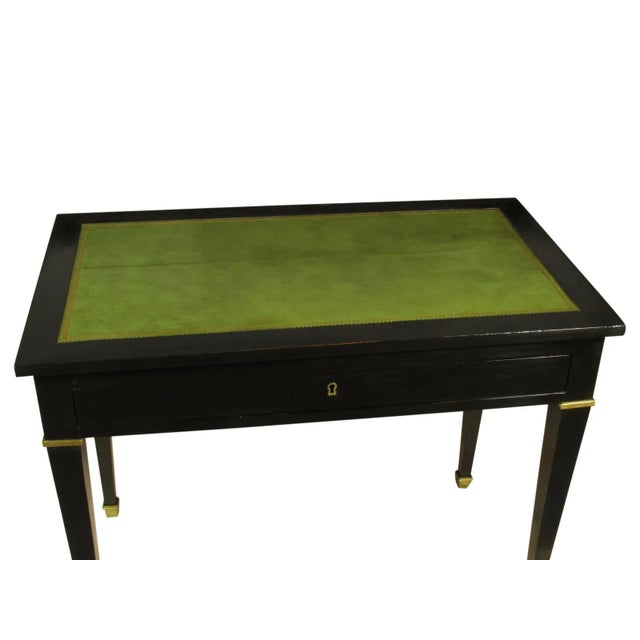 19th Century Black Lacquer Writing Table | Chairish