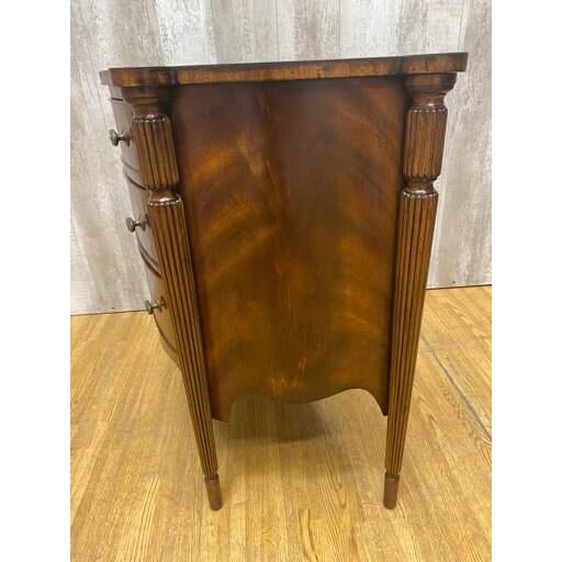 Mid 20th Century Vintage Maitland Smith Mahogany Demilune Chest of ...