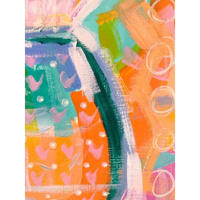 “Pineapple #4” Abstract Painting by Christina Longoria | Chairish