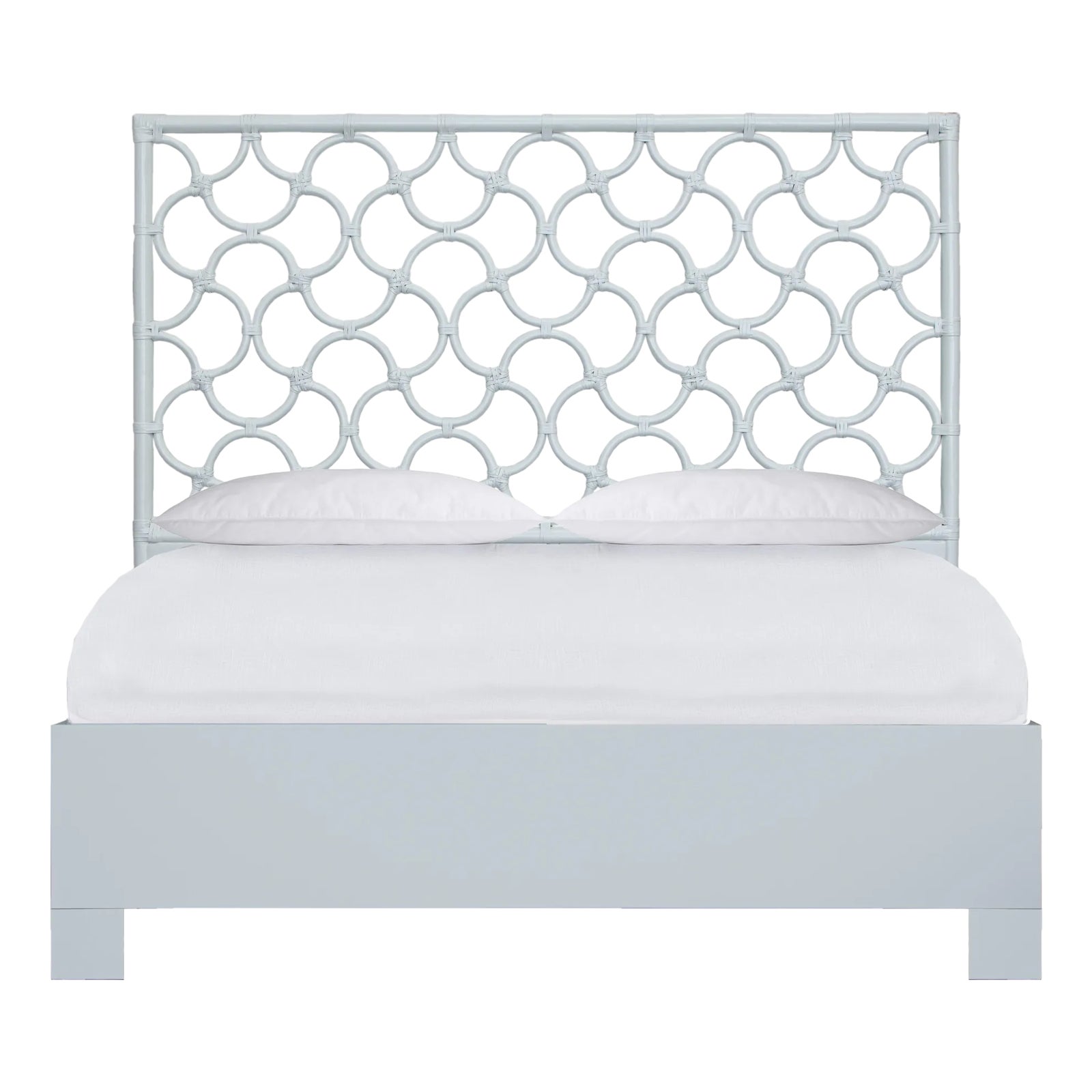 Mar Platform Bed Double, Light Blue | Chairish