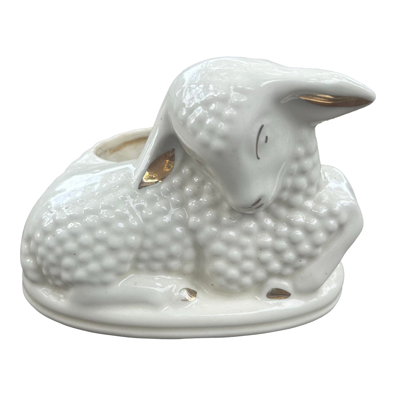 Vintage Mid-Century Modern Ceramic Pottery Lamb Sheep Planter Flower ...