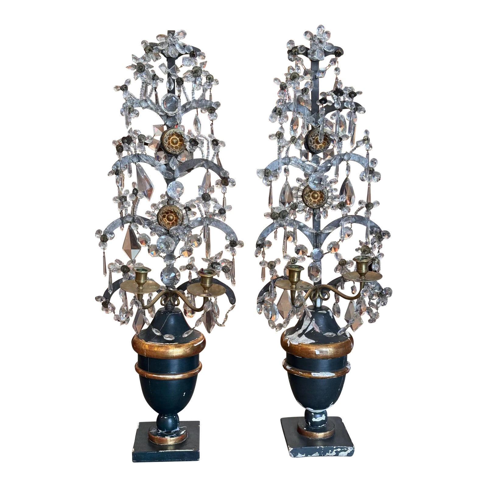 19th Century Italian Candelabras- a Pair | Chairish