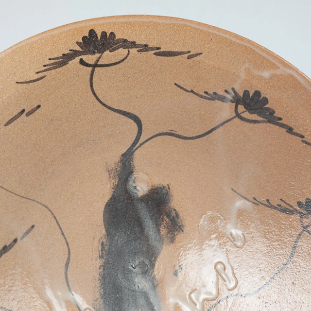Large 1990s E-Garatsu Platter With Pine-Motif | Chairish