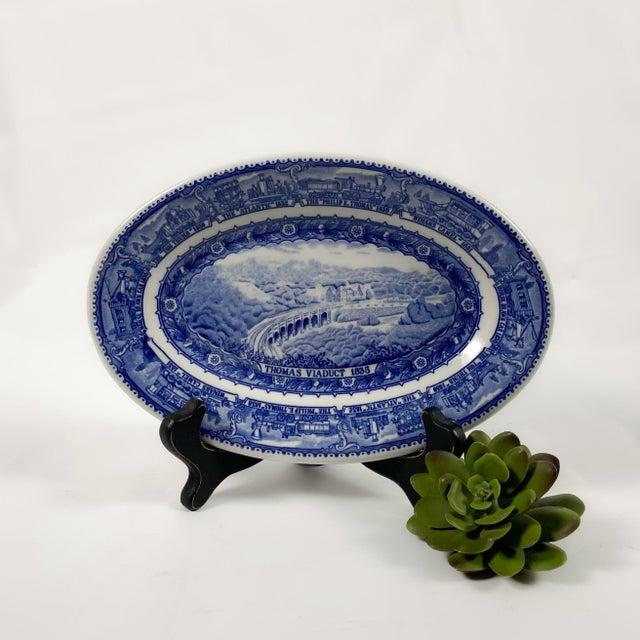 Vintage Commemorative Oval Train Plate Chairish