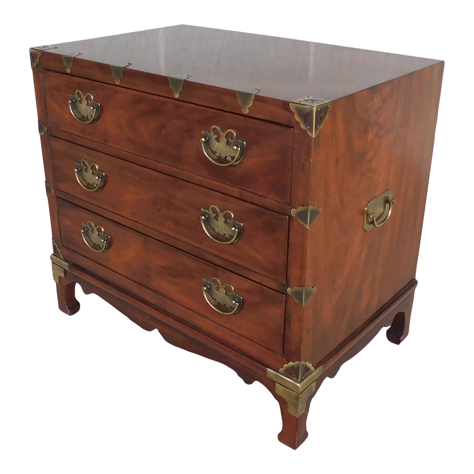 Henredon Pan Asian Collection 3 Drawer Commode 26"w | Chairish