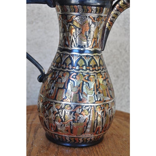 Middle Eastern Dallah Coffee Pot With Gold, Silver and Copper Overlay ...