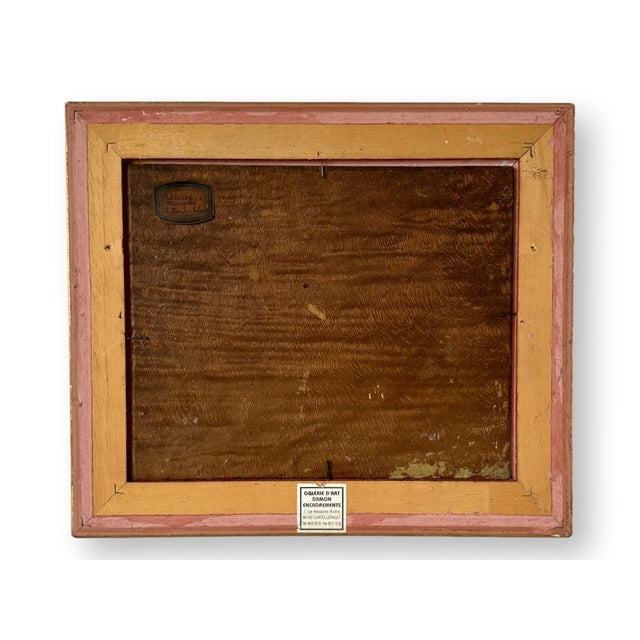 French Rural Farm Scene Painting | Chairish