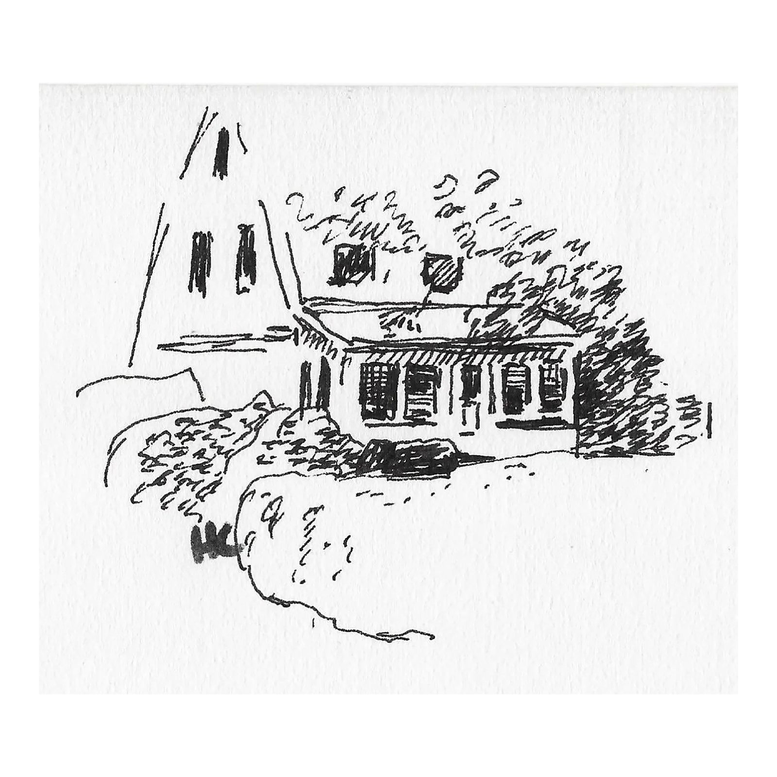 1970s Hayward Cirker House Drawing | Chairish