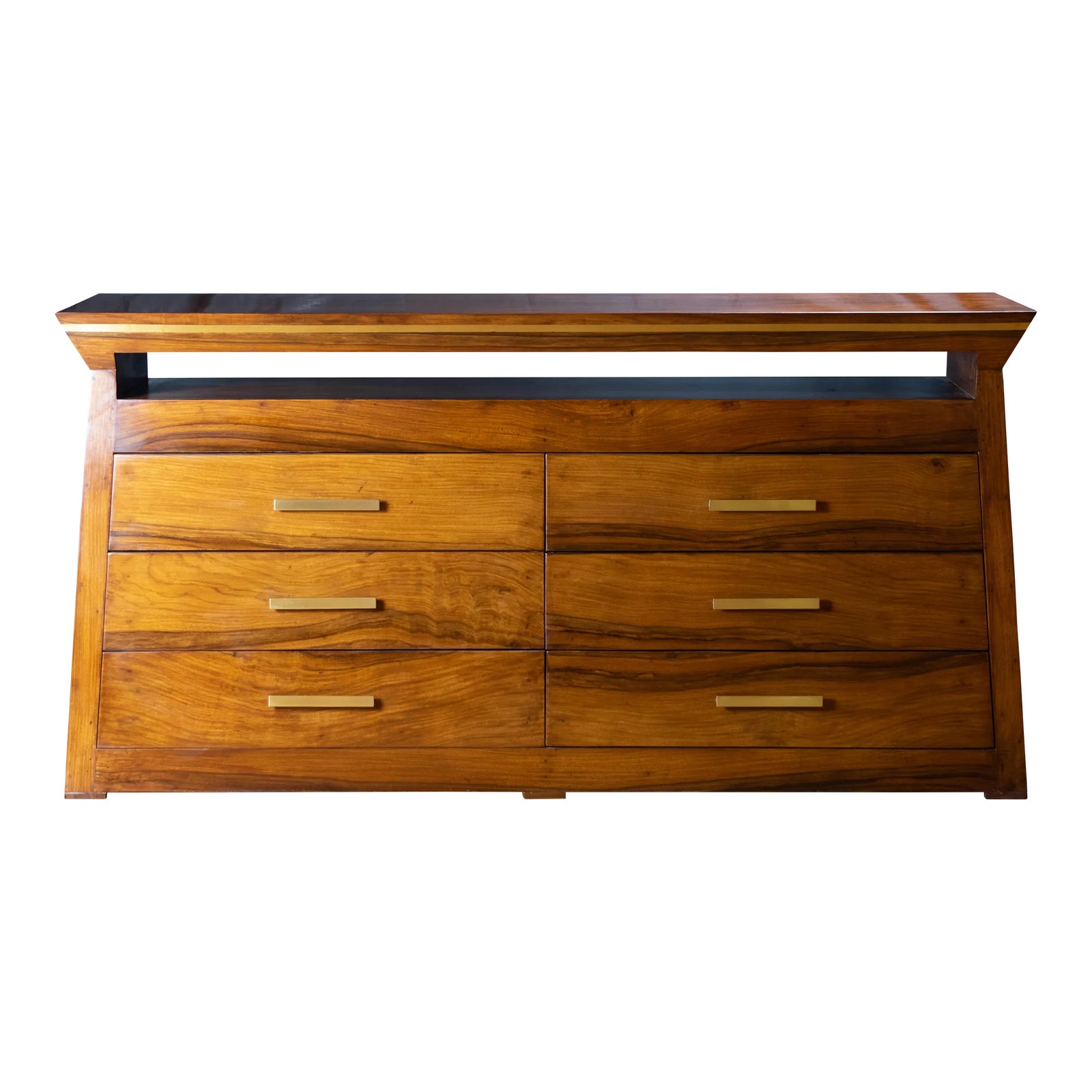 Osiris Contemporary Rosewood Finish Console From Boston Mills | Chairish