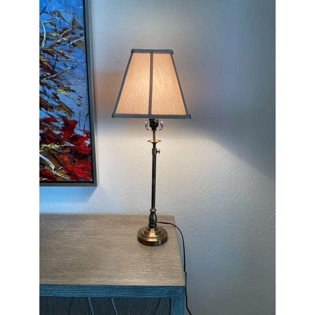 Early 20th Century Antique Bronze Table Lamp | Chairish