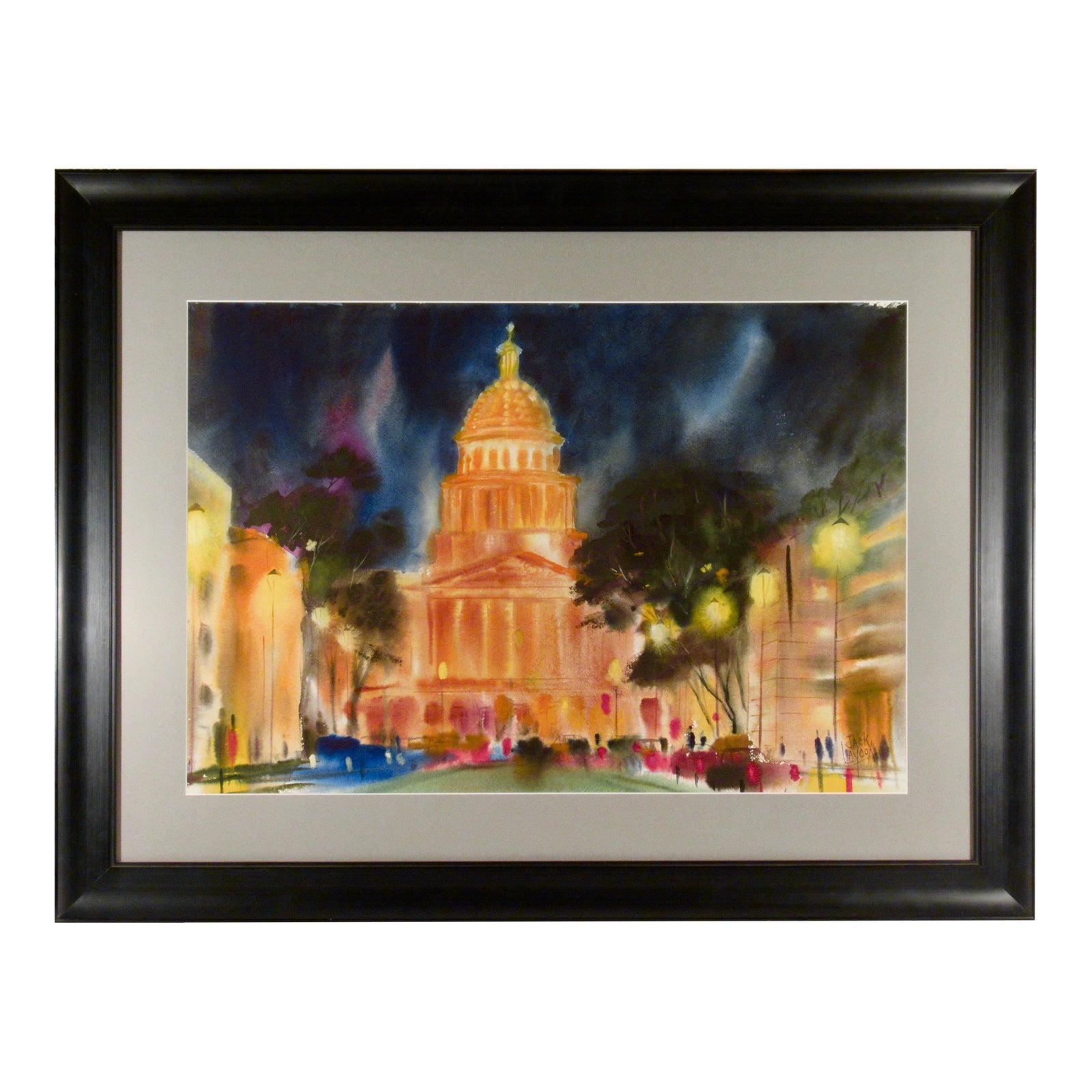 William Jack Laycox State Capitol At Night, Sacramento, California C ...