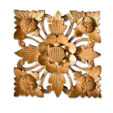 Natural Flower Wall Square, Medium | Chairish