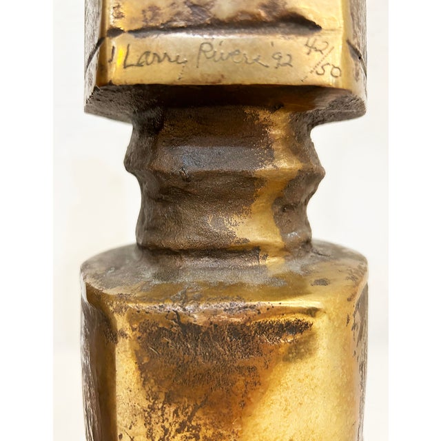 Larry Rivers Brutalist Cast Bronze Sculptures "The King & Queen" 42/50 ...