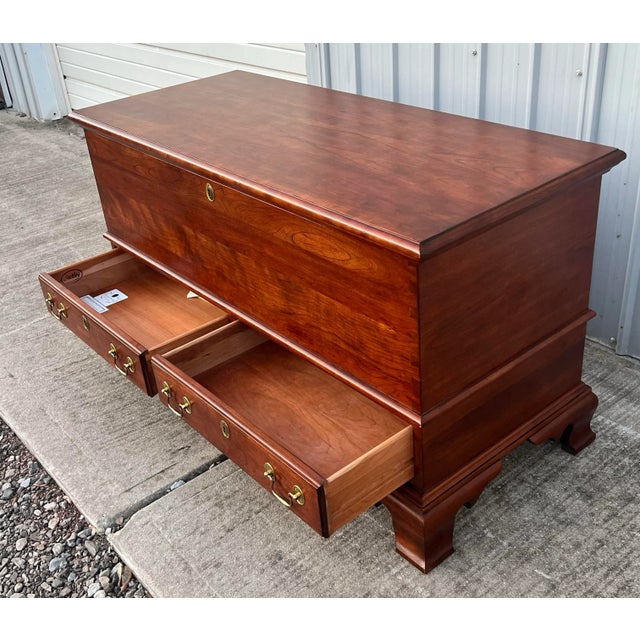 Late 20th Century Stickley Furniture Solid Cherry Chippendale Cedar ...