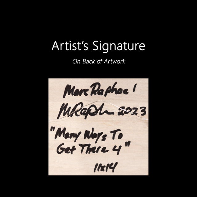 Many Ways to Get There 4 - Unique Expressionist Action Painting ...