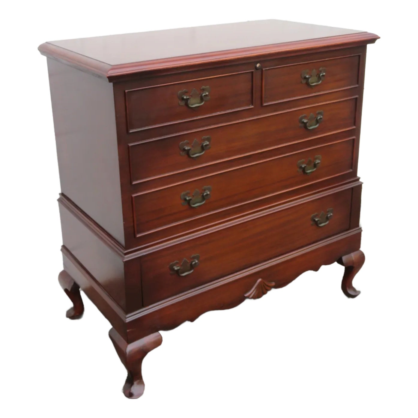 Lane Queen Anne Tall Cedar Chest Blanket Trunk With a Drawer 5840 ...