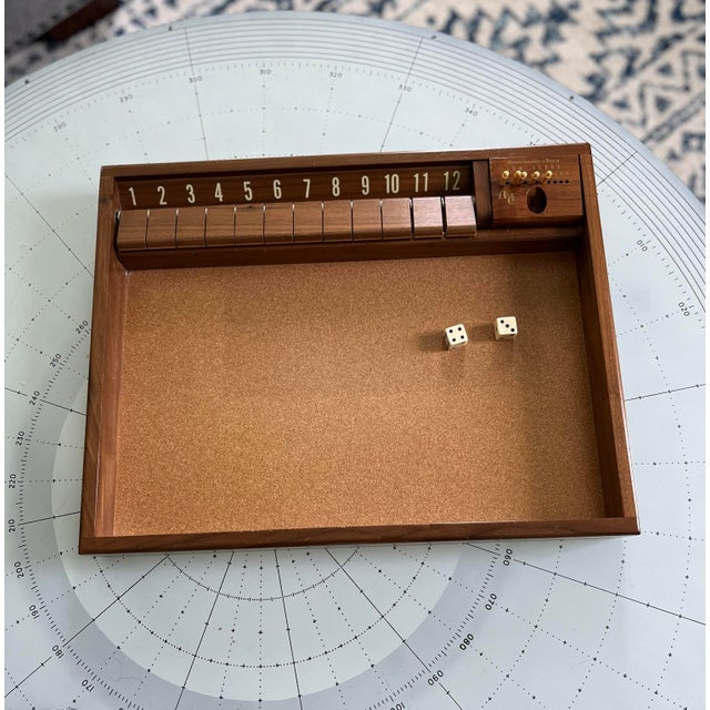 Vintage Abercrombie & Fitch Walnut "Shut the Box" Clapper Game Board ...