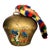 Vintage Alpine Cow Bell With Hand Painted Detail and Hand Embroidered ...