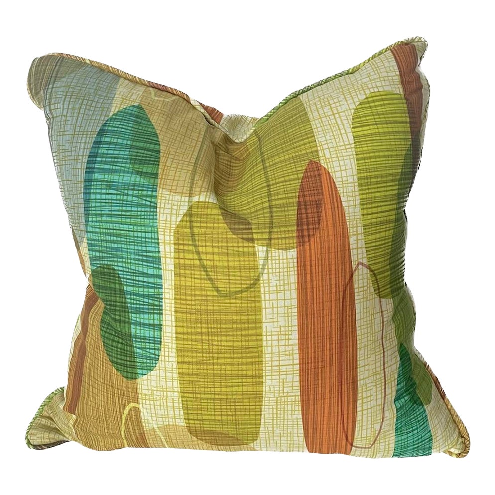 Vintage Mid-Century Modern Style Atomic Pillow | Chairish