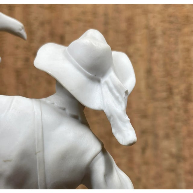 Late 20th Century Kaiser Porcelain Falconer Figurine | Chairish