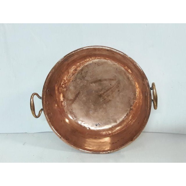 Antique French Copper Basin Confisier French Country Kitchen Large ...