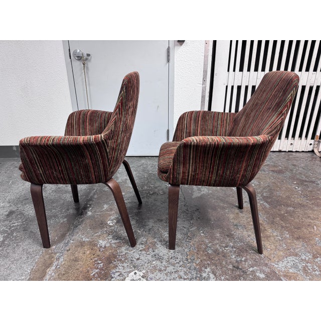 Minotti York Missoni Fabric Arm Chairs, a Pair | Chairish