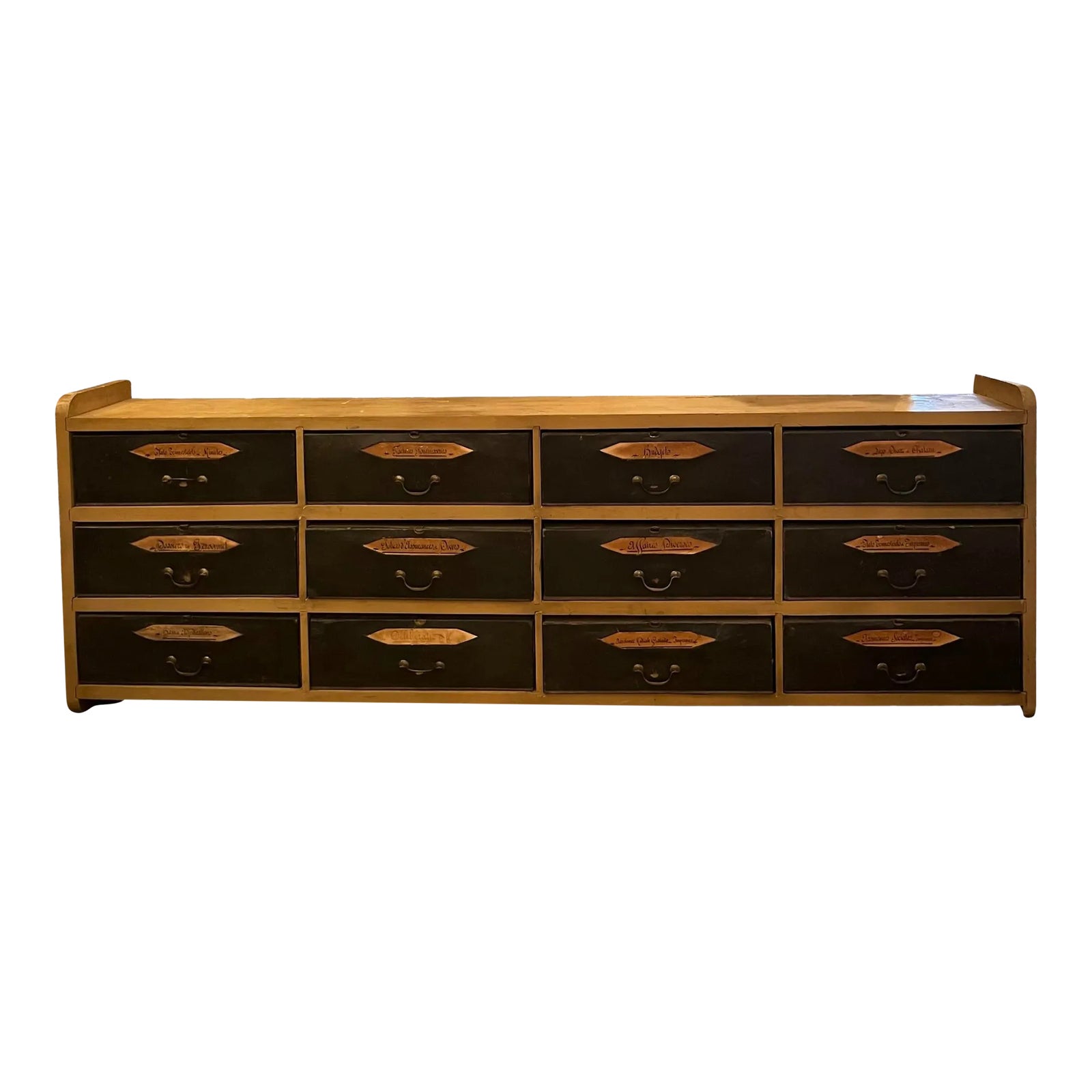 19th Century French Document File Cabinet | Chairish