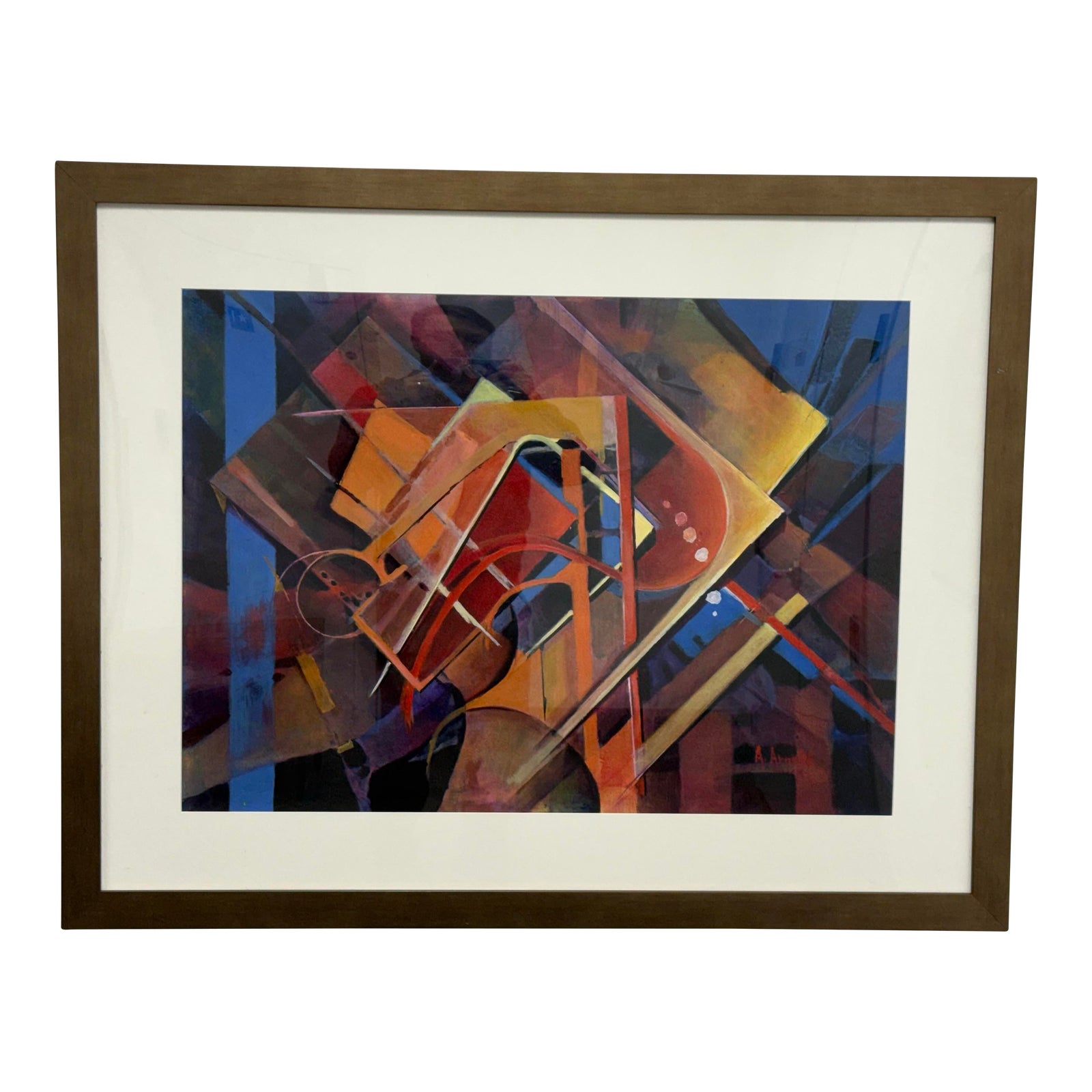 Ann Arnold "Abstractly So" Abstract Painting, Framed | Chairish