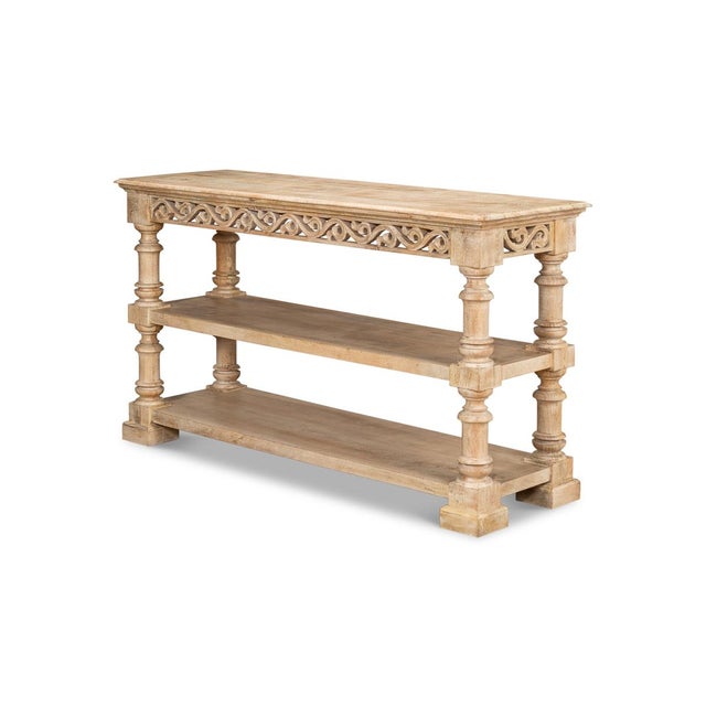 Italian Renaissance Three-Tier Console Table | Chairish