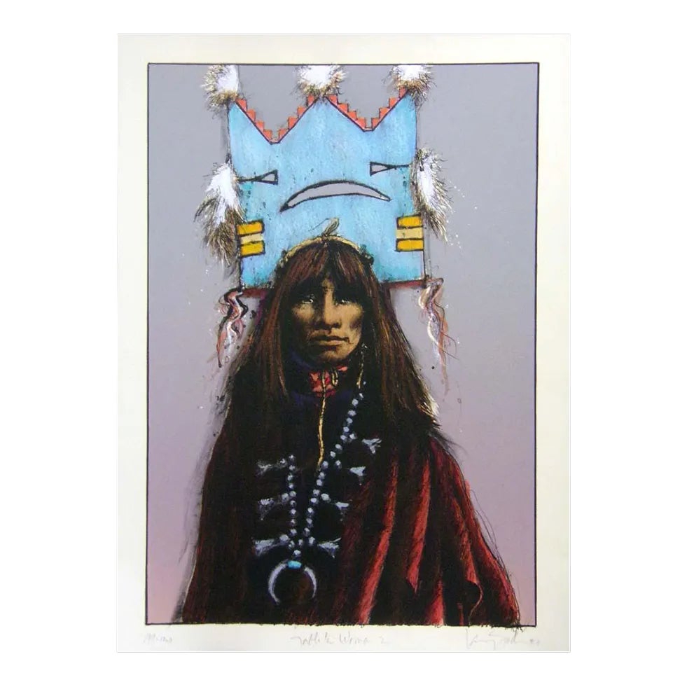 Larry Fodor "Tablita Woman2" Lithograph 1987 Hand Signed | Chairish