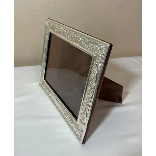 Sheffield England Repousse Silverplate 9 X 7 Picture Frame | Chairish