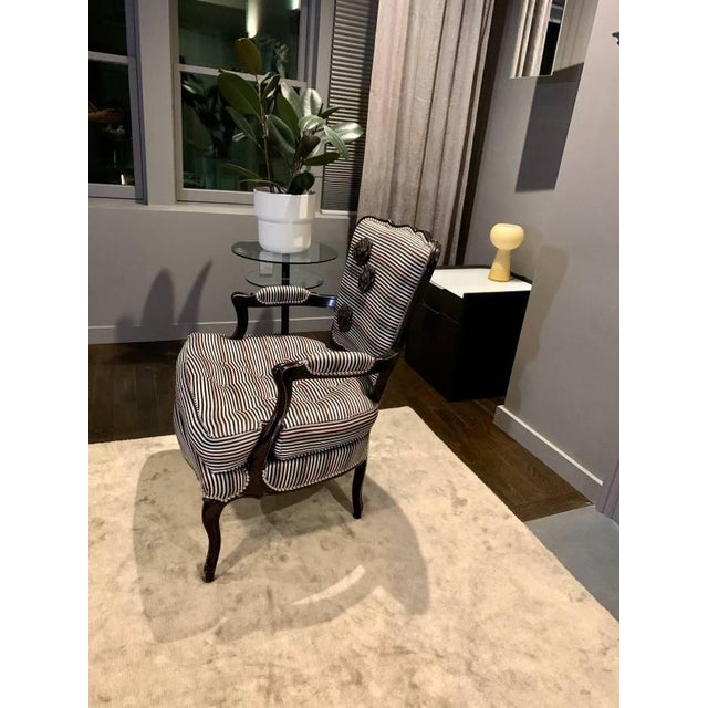 Roche Bobois Les Provenciales Striped Bergere Ivana Armchair by Jean ...