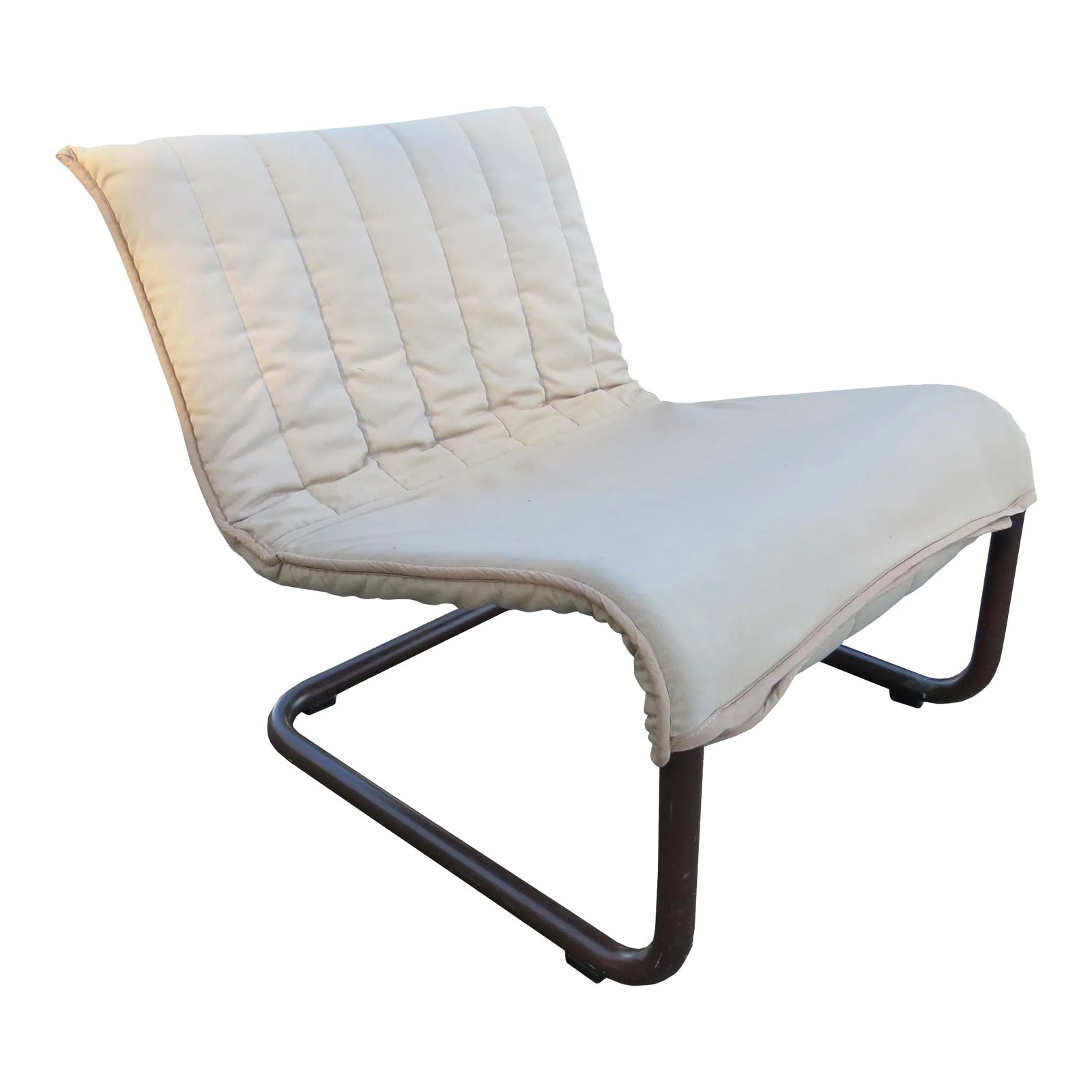 Vintage 1970s Kebe Denmark Furniture Steel Tube Cantilever Slipper ...