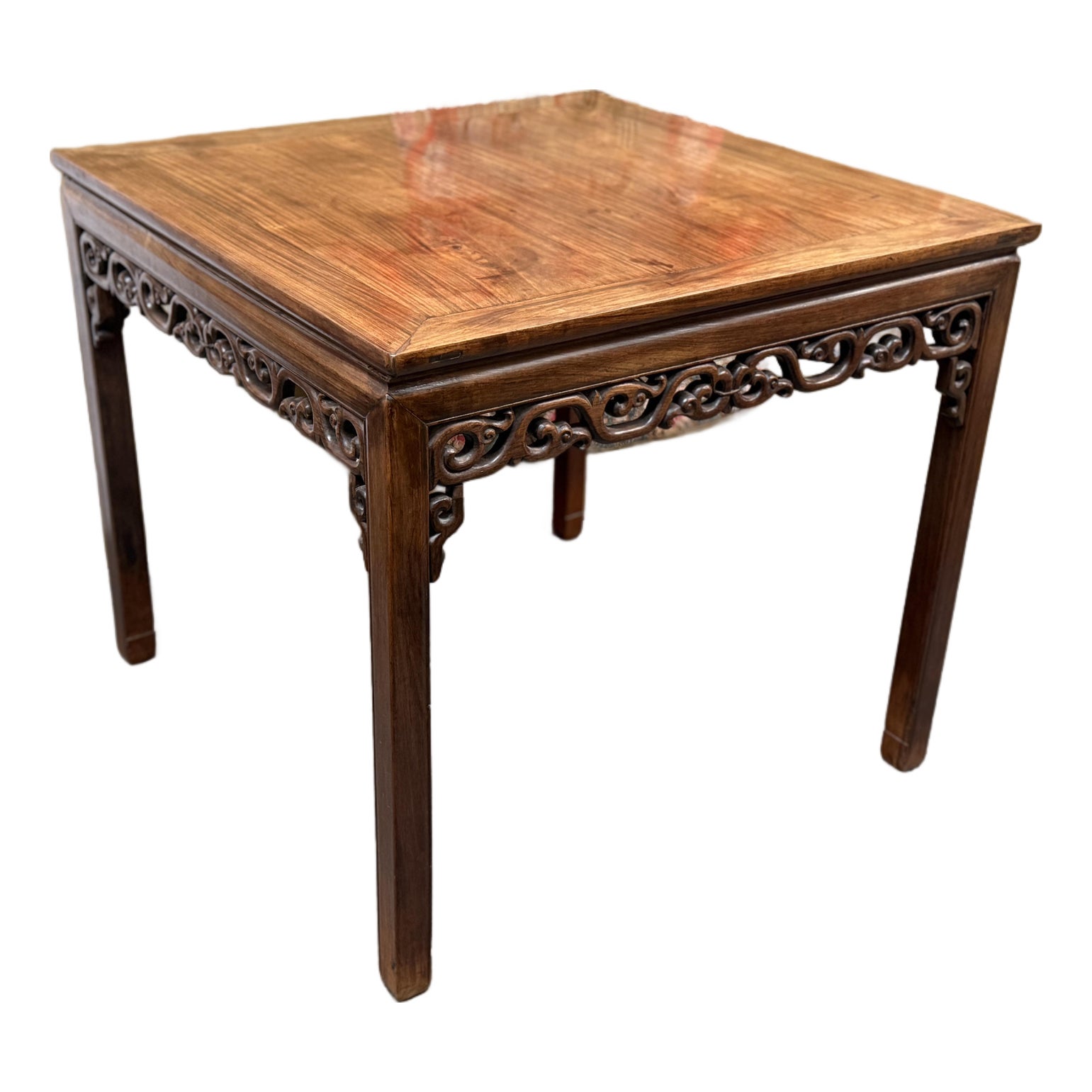 Antique Gump's Chinese Qing Dynasty Elm Wood Table | Chairish