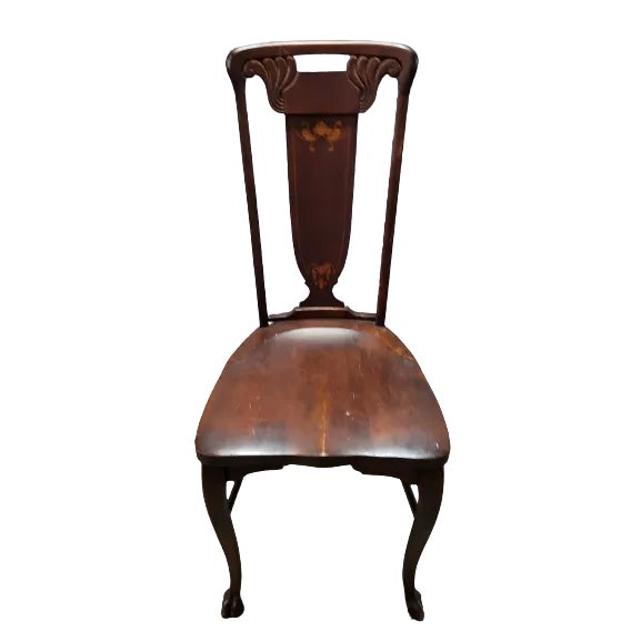 Early 20th Century Antique Sikes Company Oak Side Chair | Chairish