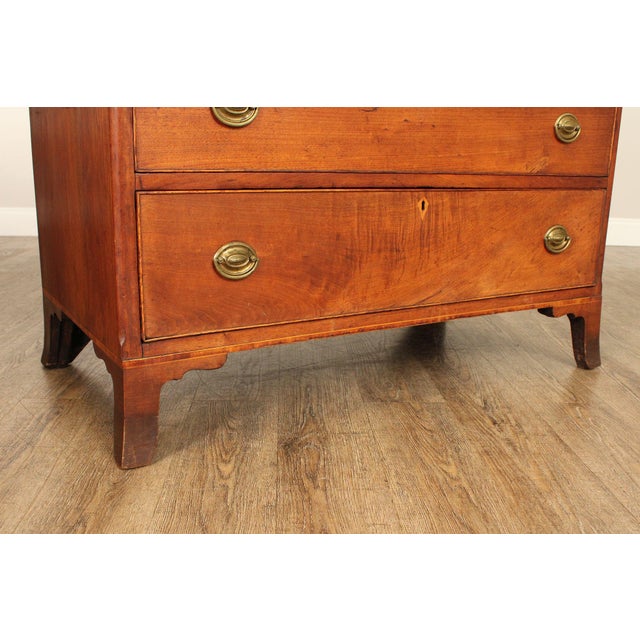 Antique Hepplewhite Walnut Four-Drawer Chest | Chairish
